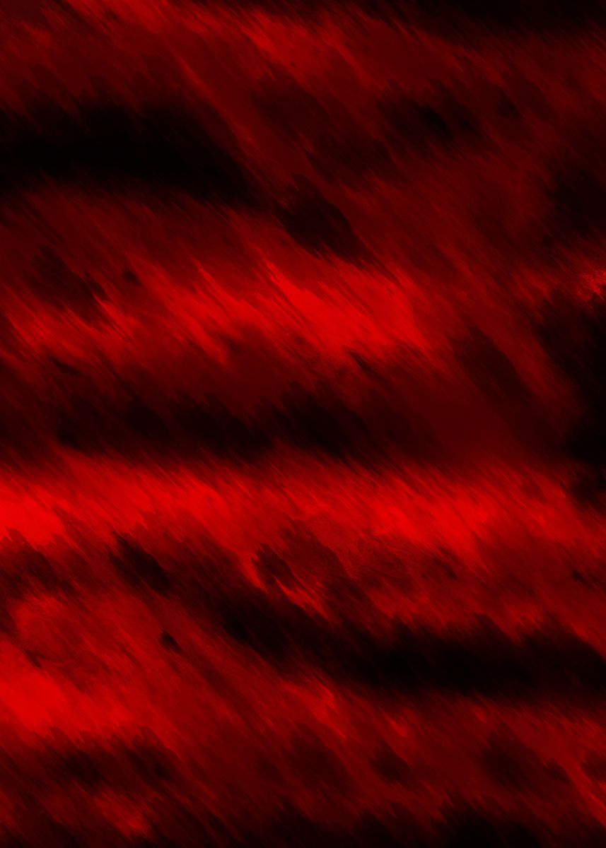 'red is beautiful hell' Poster, picture, metal print, paint by Haruka ...