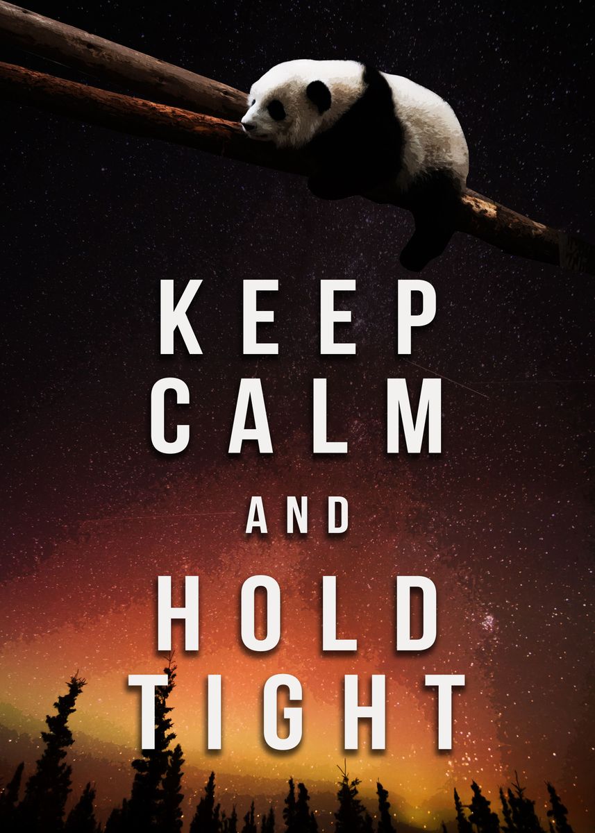 'Panda Keep Calm ' Poster, picture, metal print, paint by Creative ...