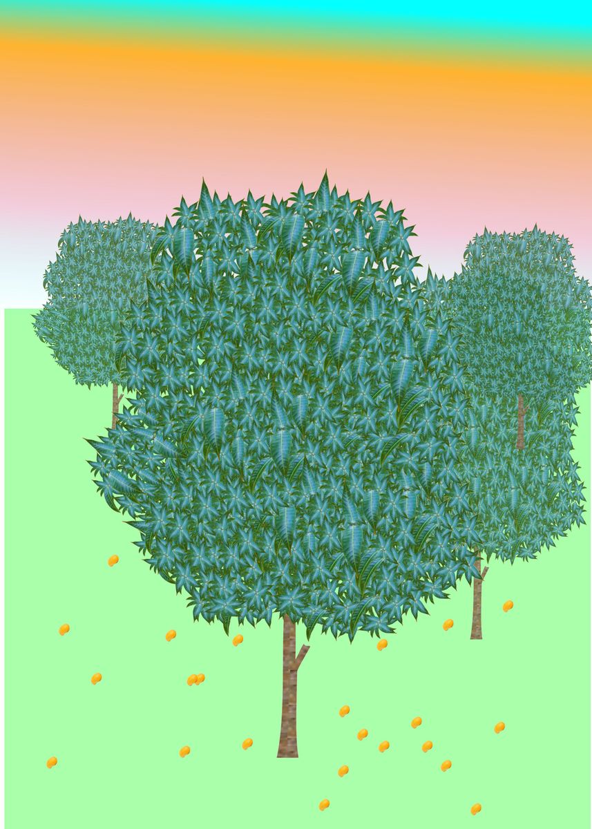 'Mangales' Poster, picture, metal print, paint by Luis Garcia Meneses ...