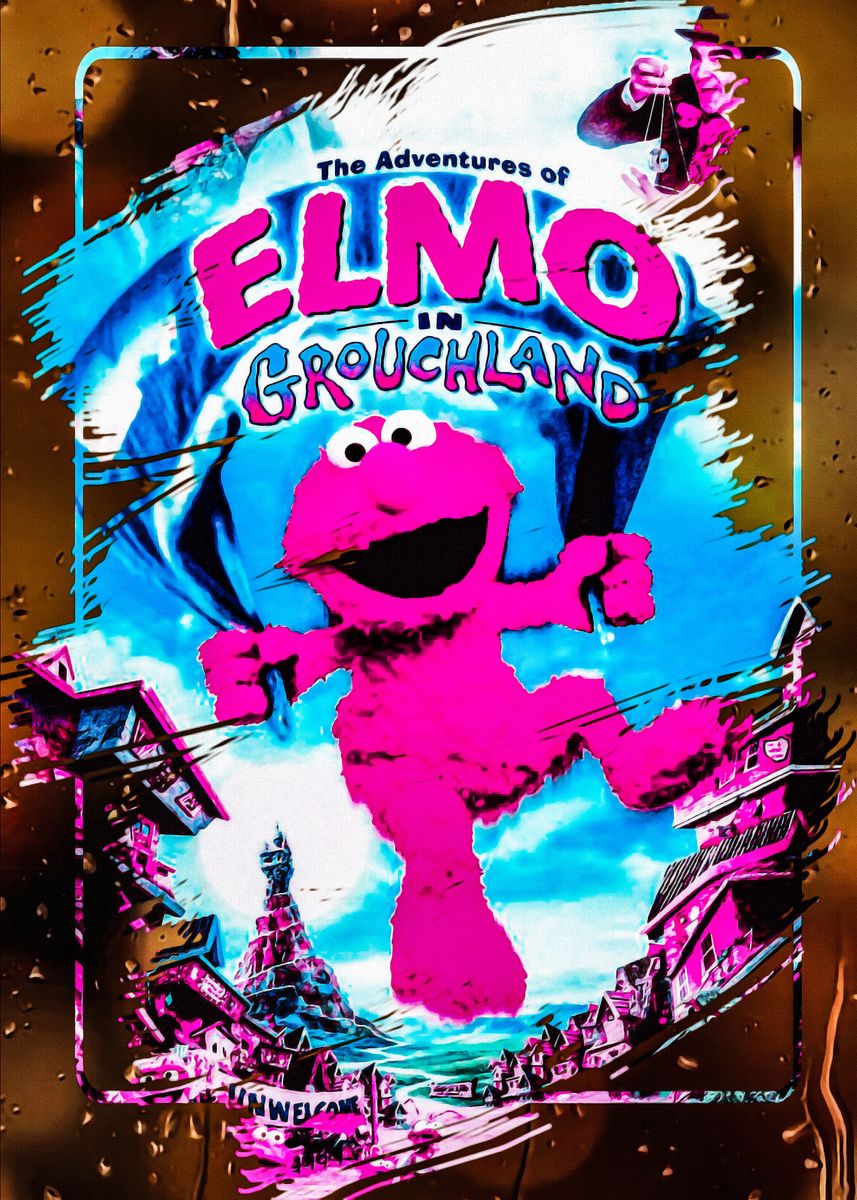 'The Adventures of Elmo in ' Poster, picture, metal print, paint by ...