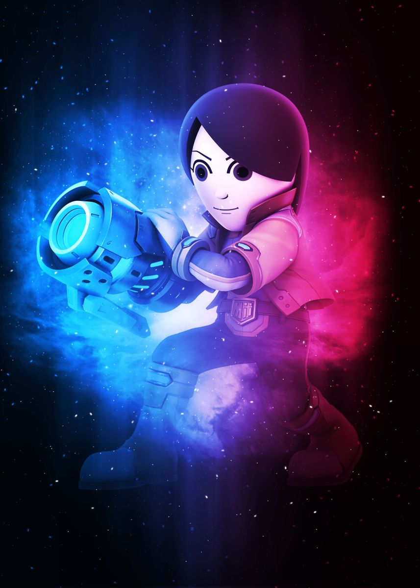 'Wii Gunner ' Poster, picture, metal print, paint by Black Iris | Displate