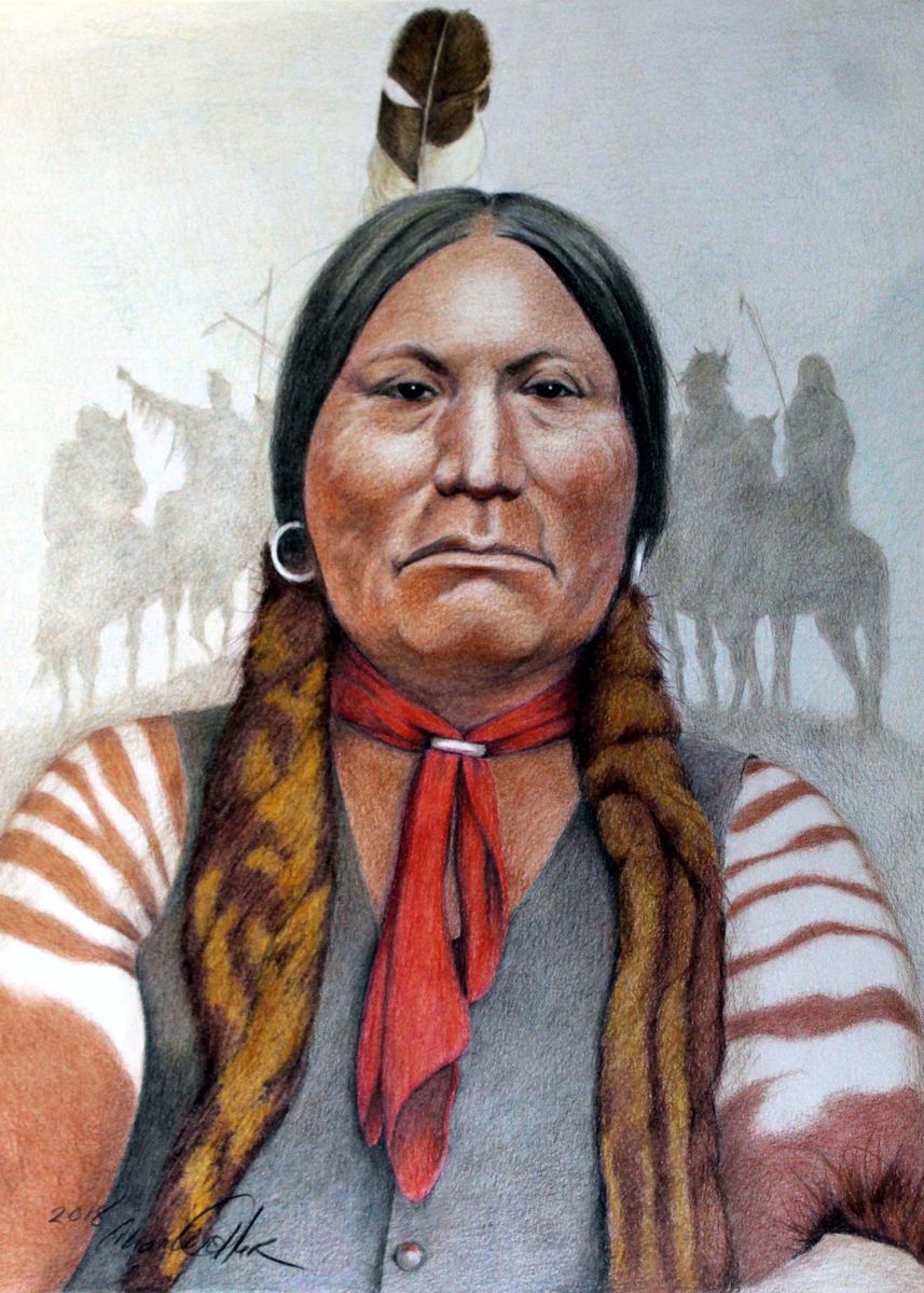 'Chief Gall' Poster, picture, metal print, paint by Charlie Walker ...