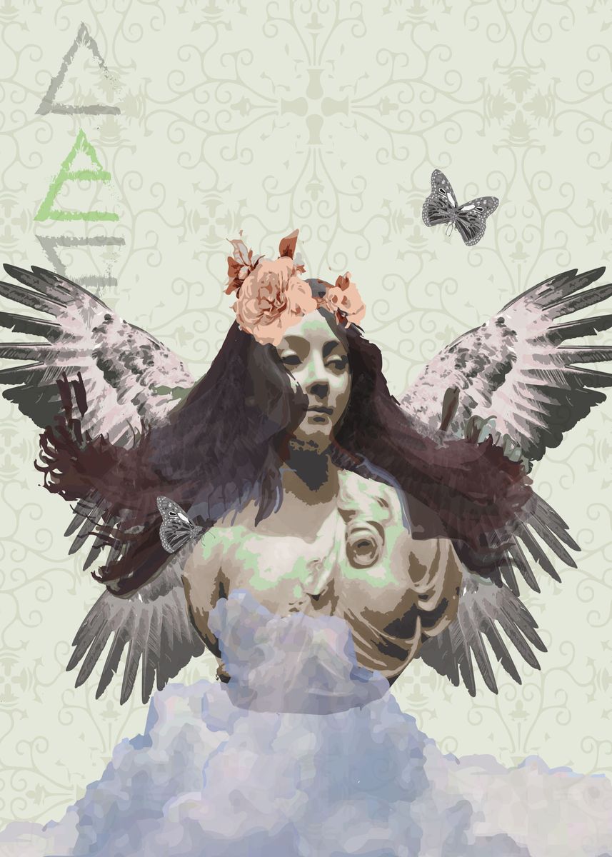 'Air the Four Elements' Poster, picture, metal print, paint by Artimis ...
