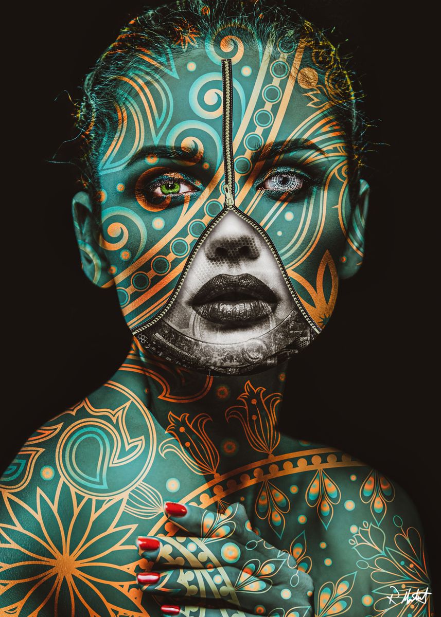 'Tomita Dia Shizuko' Poster, picture, metal print, paint by Randy ...