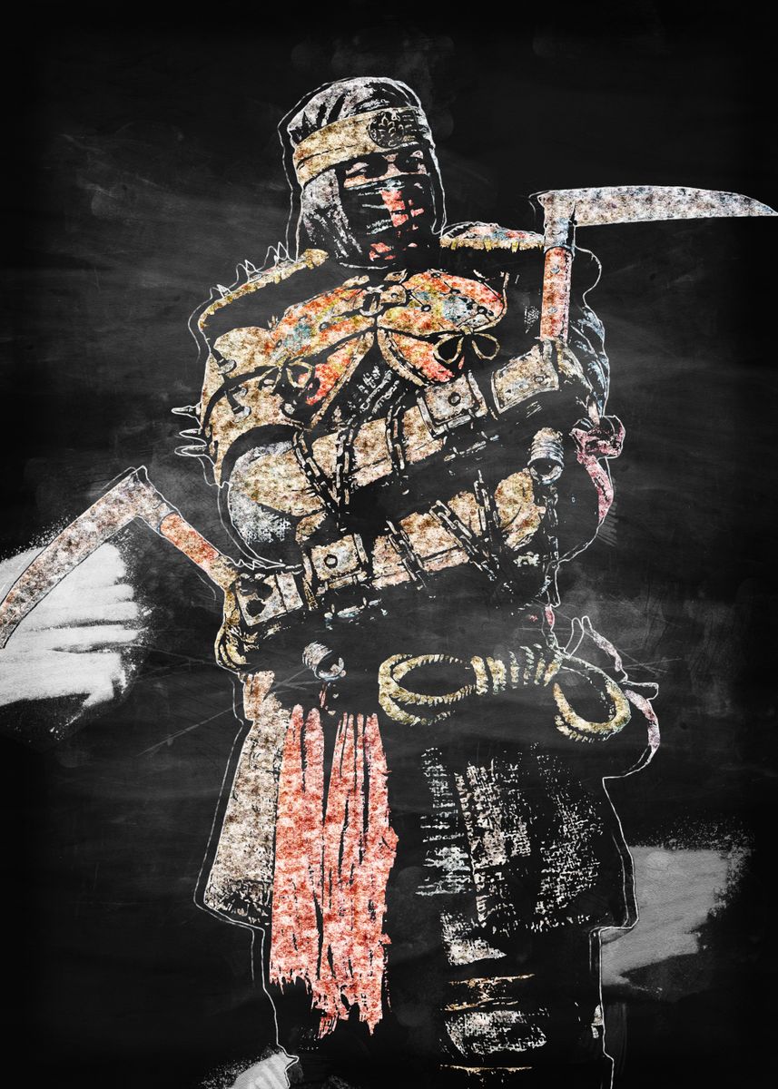 'Shinobi' Poster, picture, metal print, paint by Posterlicious | Displate