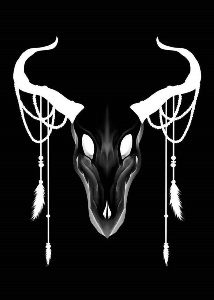 'Skinwalker Black' Poster, picture, metal print, paint by Amaya Vittori ...