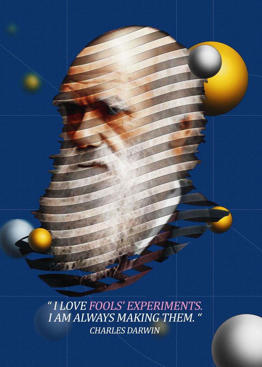 'Charles Darwin' Poster, picture, metal print, paint by The Poster ...