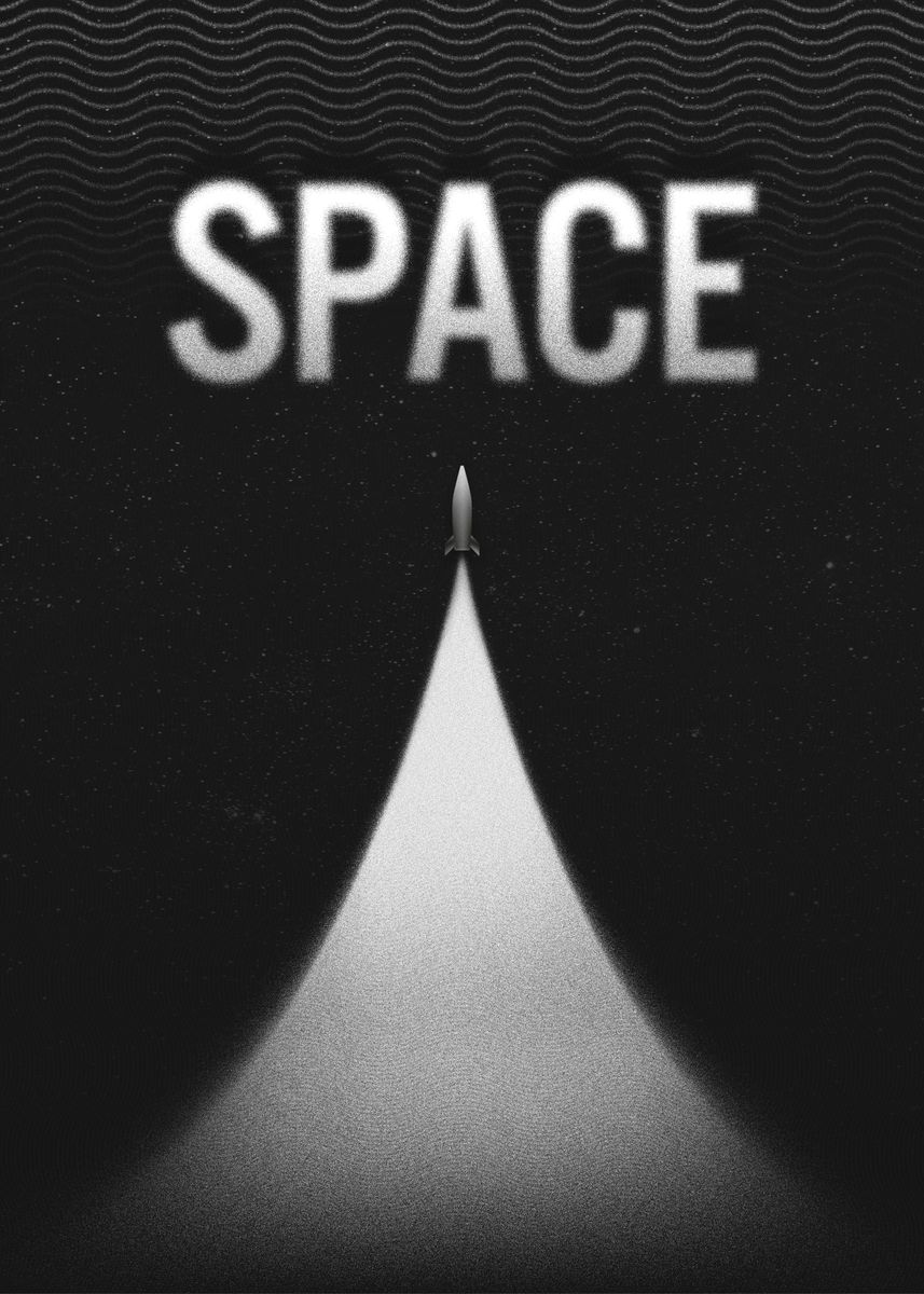 'Dark Space' Poster, picture, metal print, paint by Drawn In Stars ...