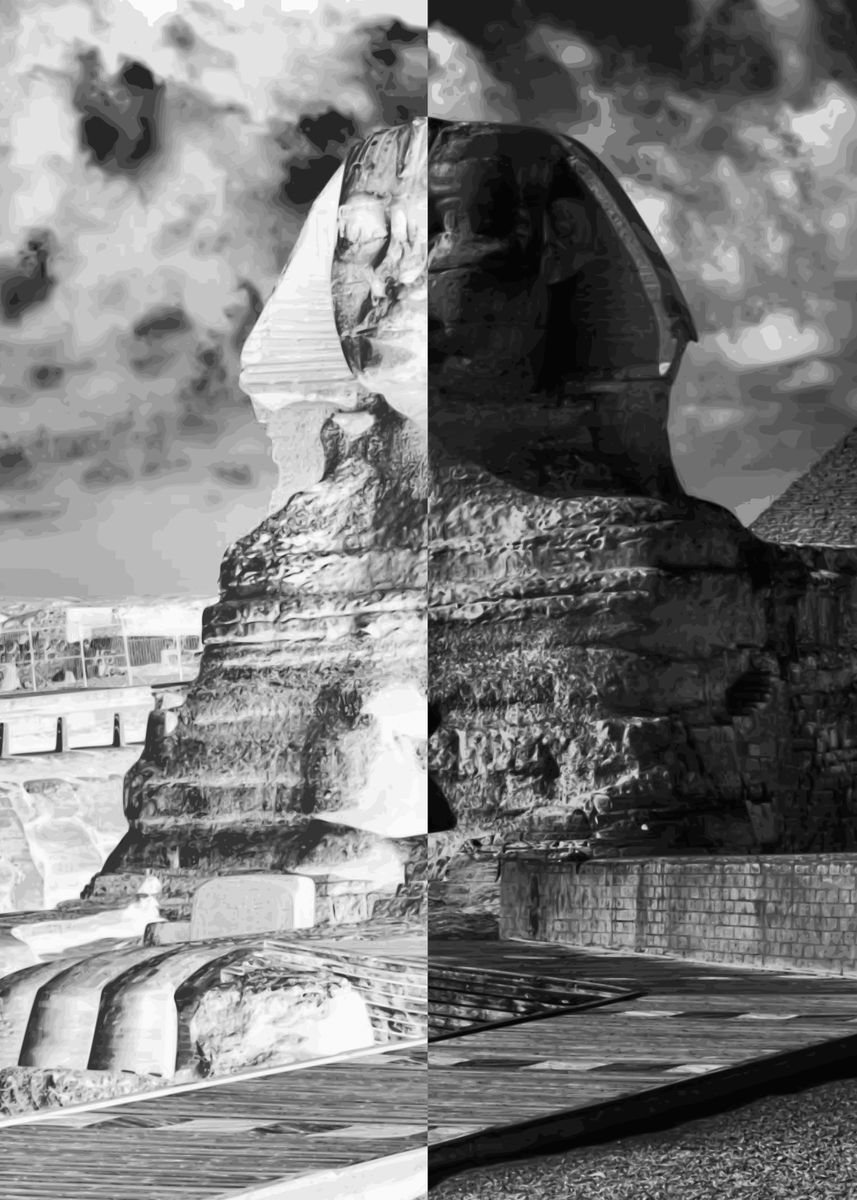 'Great Sphinx Of Giza' Poster, picture, metal print, paint by Josh B ...