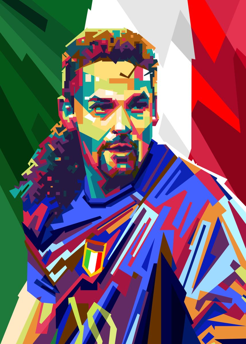 'BAGGIO' Poster, picture, metal print, paint by Fill Artwork | Displate