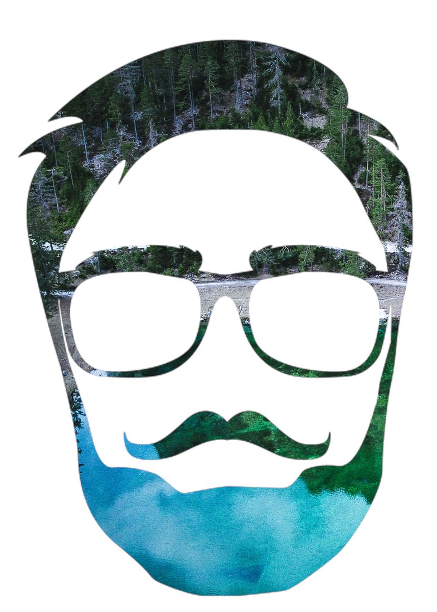 'Double Exposure Head 1' Poster, picture, metal print, paint by moments ...