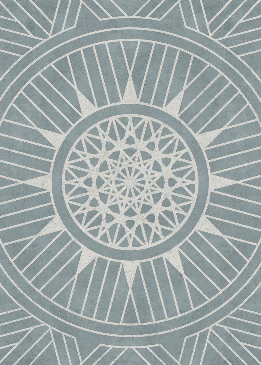 'Grey mandala' Poster, picture, metal print, paint by Tumblewheed ...