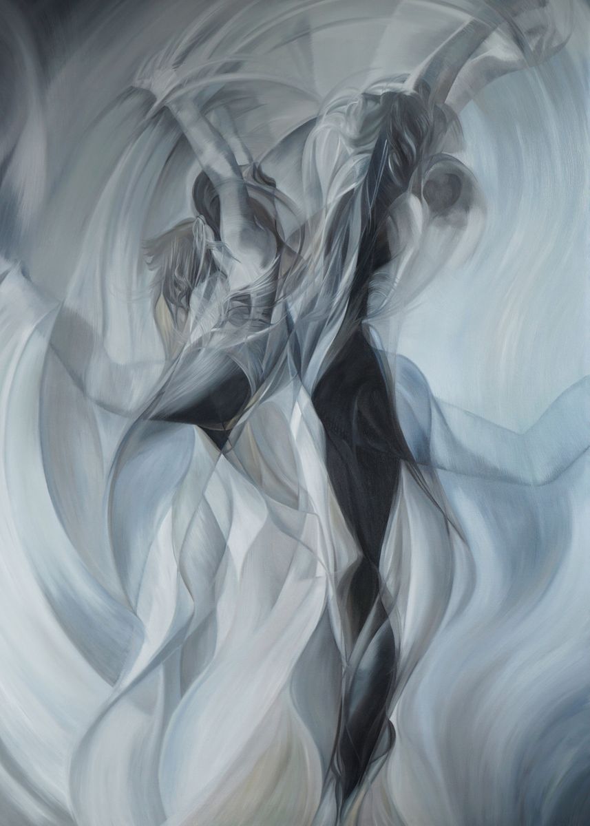 'Dance Reflections' Poster, picture, metal print, paint by Deborah Aves ...