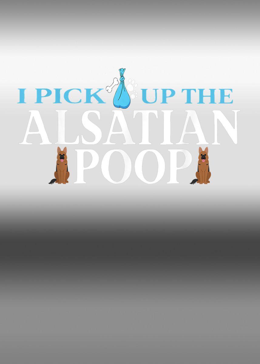 'German Shepherd Text' Poster by Edith | Displate