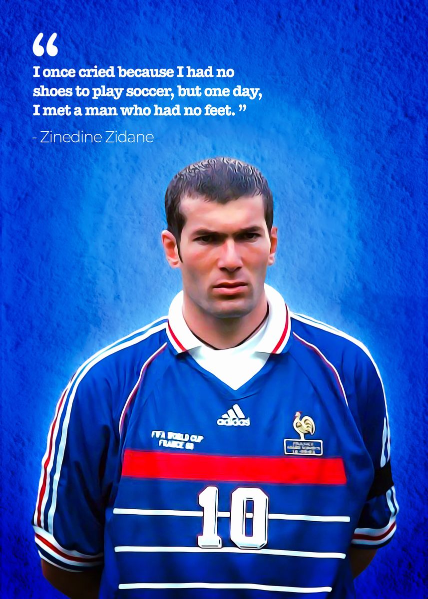 'Zinedine Zidane France' Poster, picture, metal print, paint by MVDZ ...
