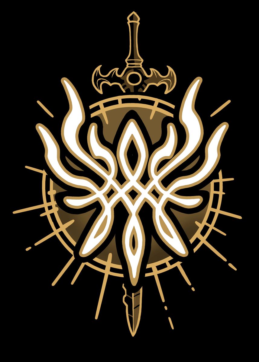 'The Fire Emblem' Poster, picture, metal print, paint by Blanca Vidal ...