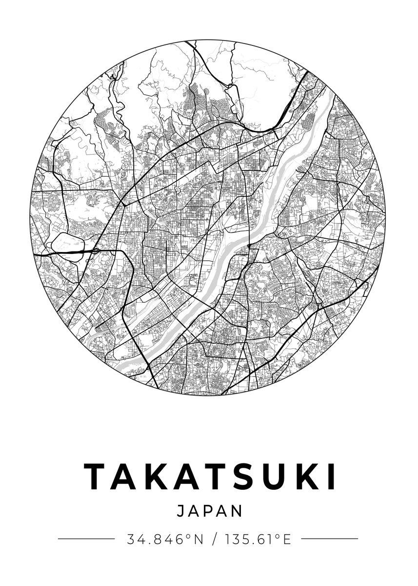 'Takatsuki Japan' Poster, picture, metal print, paint by Conceptual ...