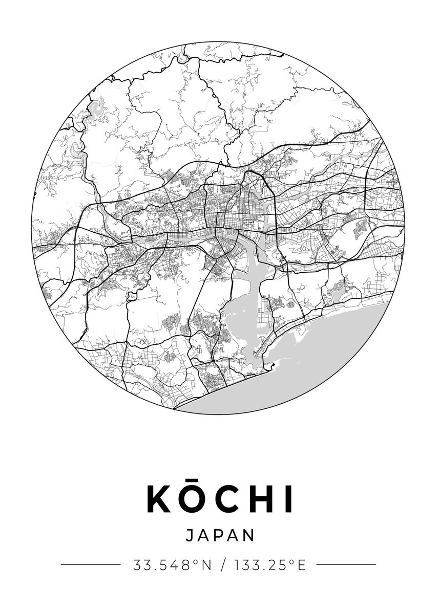 'Kochi Japan' Poster, picture, metal print, paint by Conceptual ...