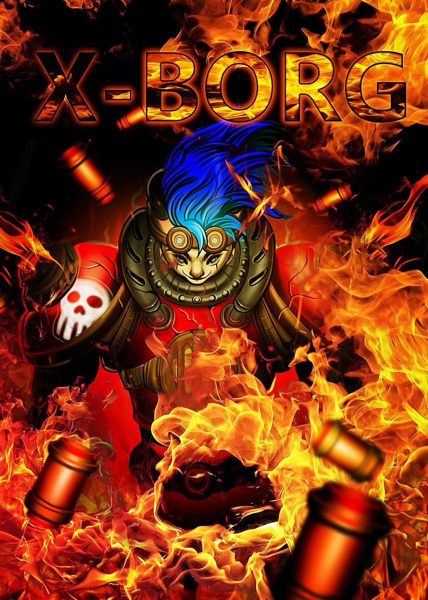 'XBORG' Poster, picture, metal print, paint by hugeng prasetyo | Displate