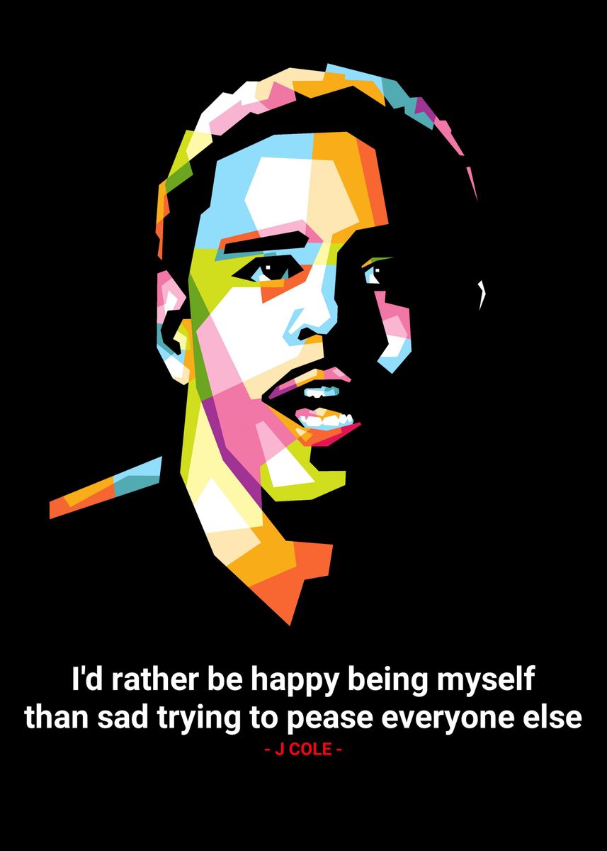 'Quote J Cole' Poster, picture, metal print, paint by Muhammad Ardian ...