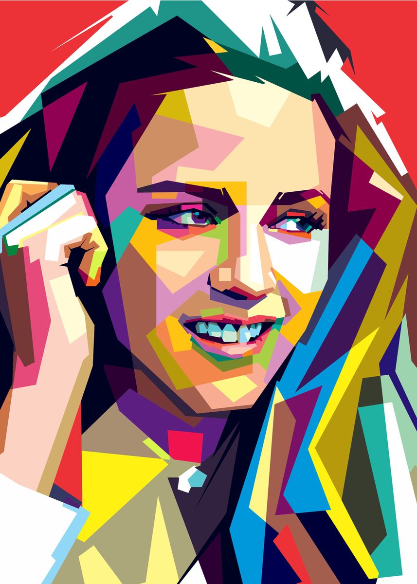 'kristen' Poster, picture, metal print, paint by Aris Sudiarto | Displate