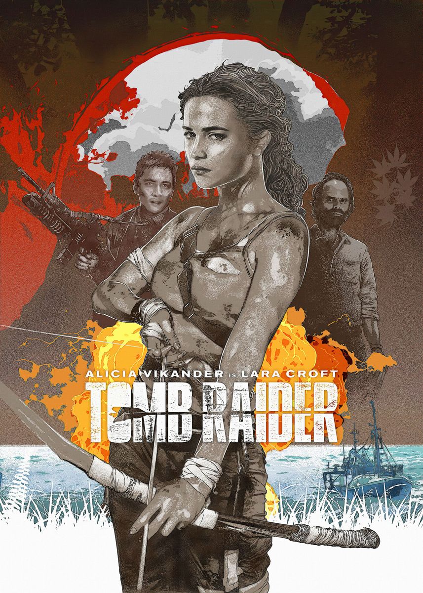 'Tomb Raider Poster' Poster, picture, metal print, paint by William ...