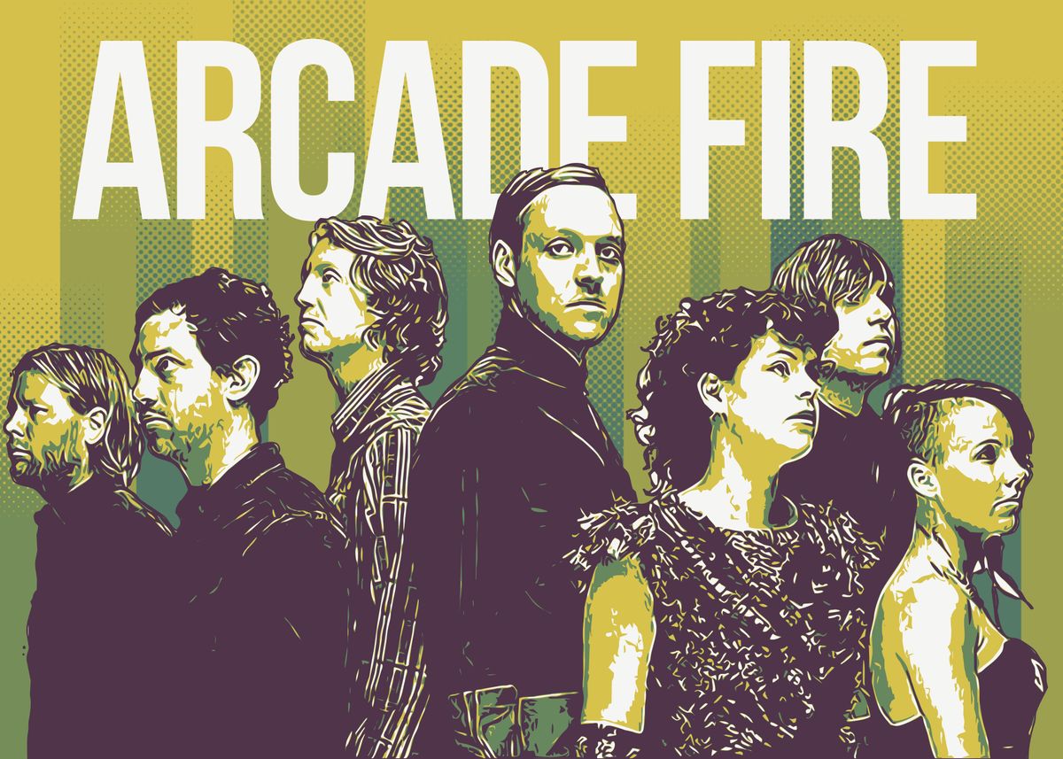 'Arcade Fire Artwork Poster' Poster by Rizky Irawan | Displate