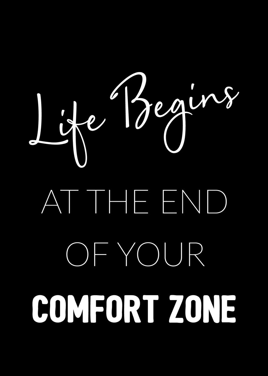 'Comfort Zone' Poster, picture, metal print, paint by dkDesign | Displate