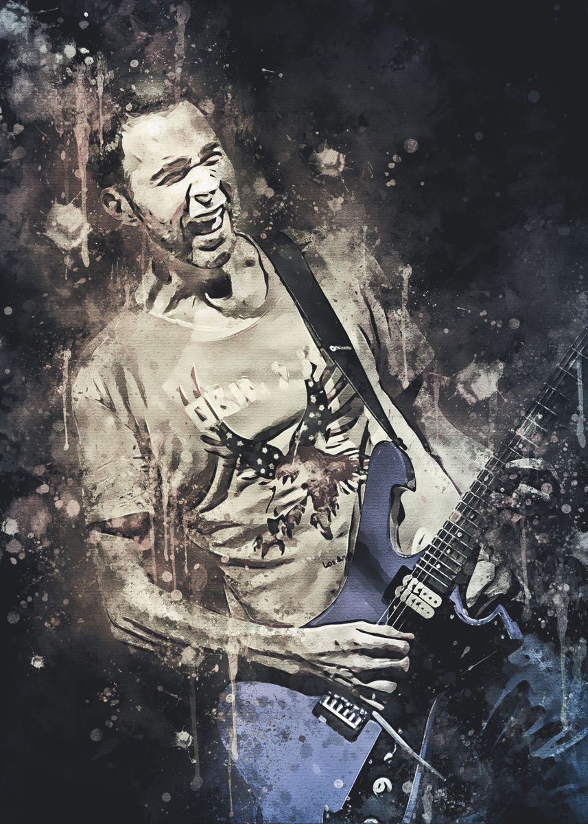 'Paul Gilbert Vintage' Poster by Muhammad Irsan | Displate