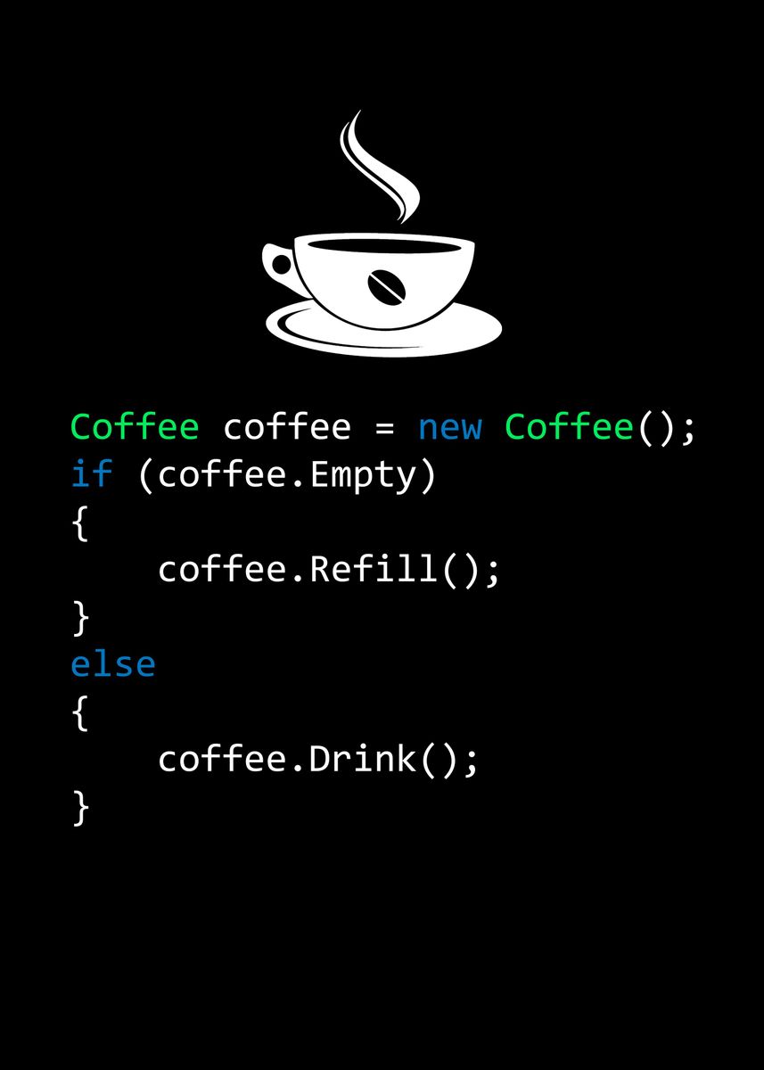 'Coffee' Poster, picture, metal print, paint by Dylan Esteves | Displate