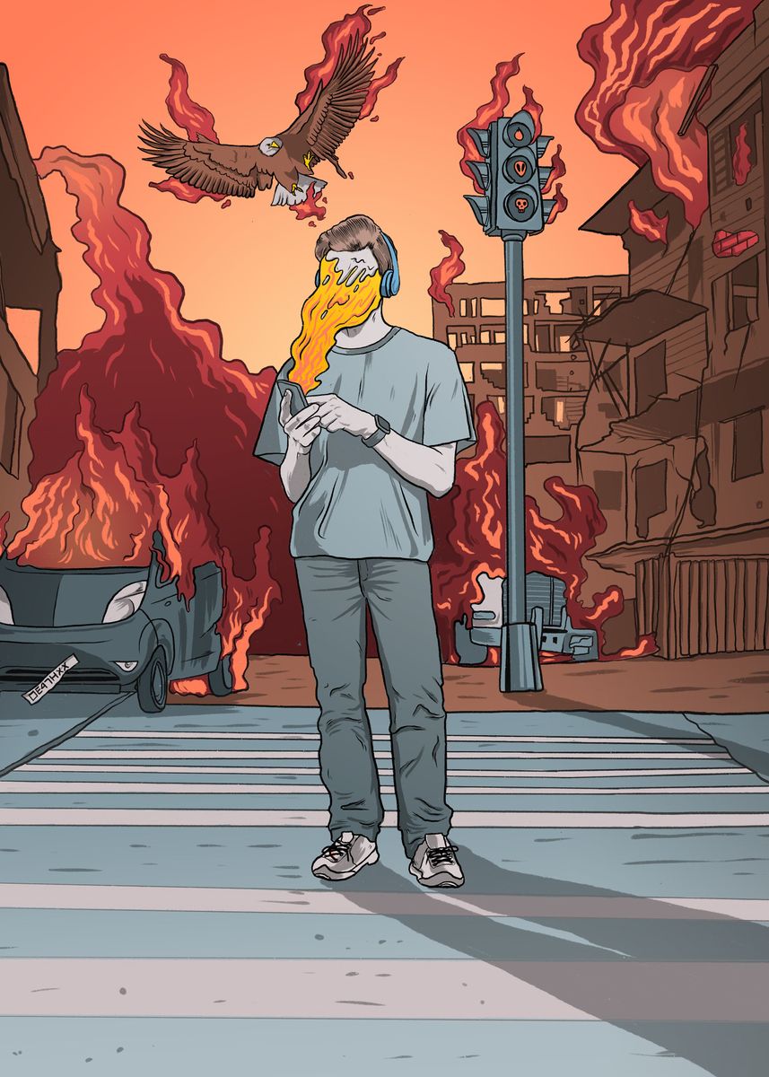 'APPocalypse' Poster, picture, metal print, paint by RJ Artworks | Displate