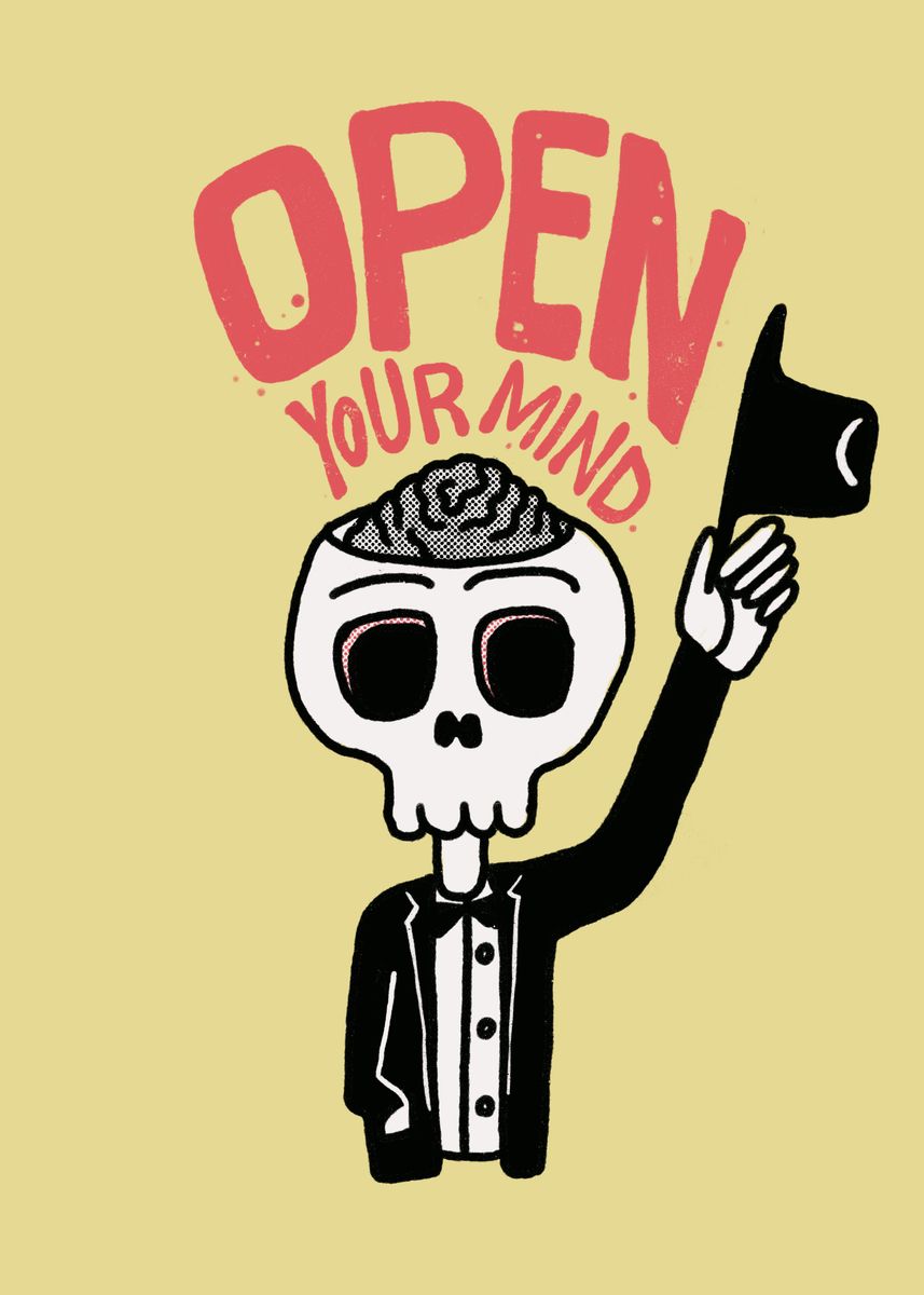 'Open Your Mind' Poster, picture, metal print, paint by RJ Artworks ...