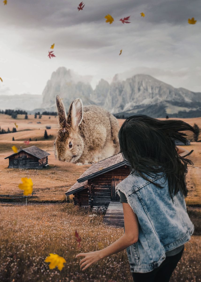 'The big rabbit' Poster by Hello scott | Displate