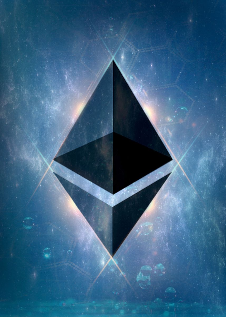 'Ethereum' Poster, picture, metal print, paint by Rorkall | Displate