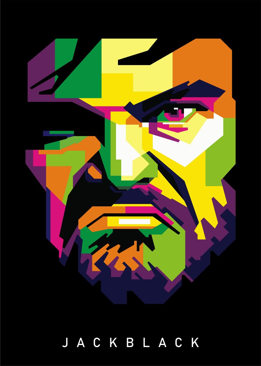 'Jack Black' Poster, picture, metal print, paint by adijack wijaya ...