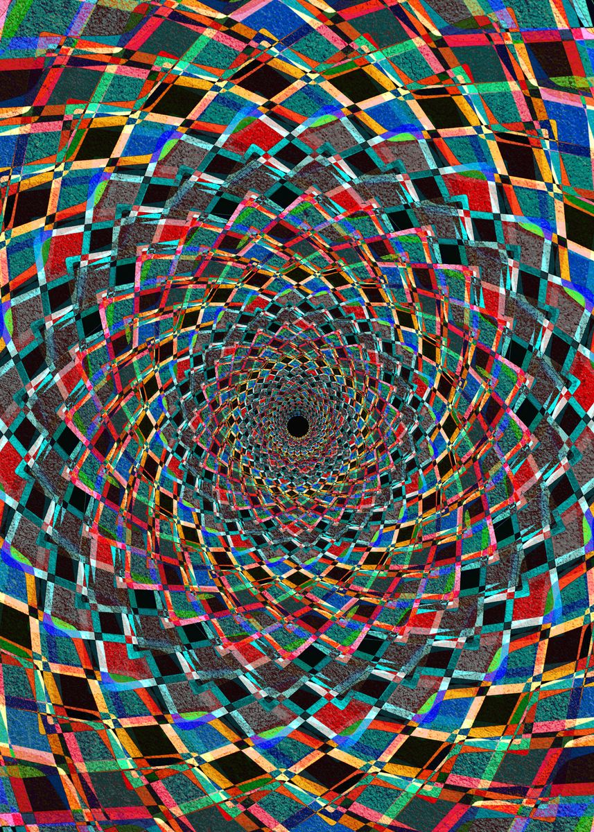 'Geometric Inception ' Poster by Athar Art House | Displate