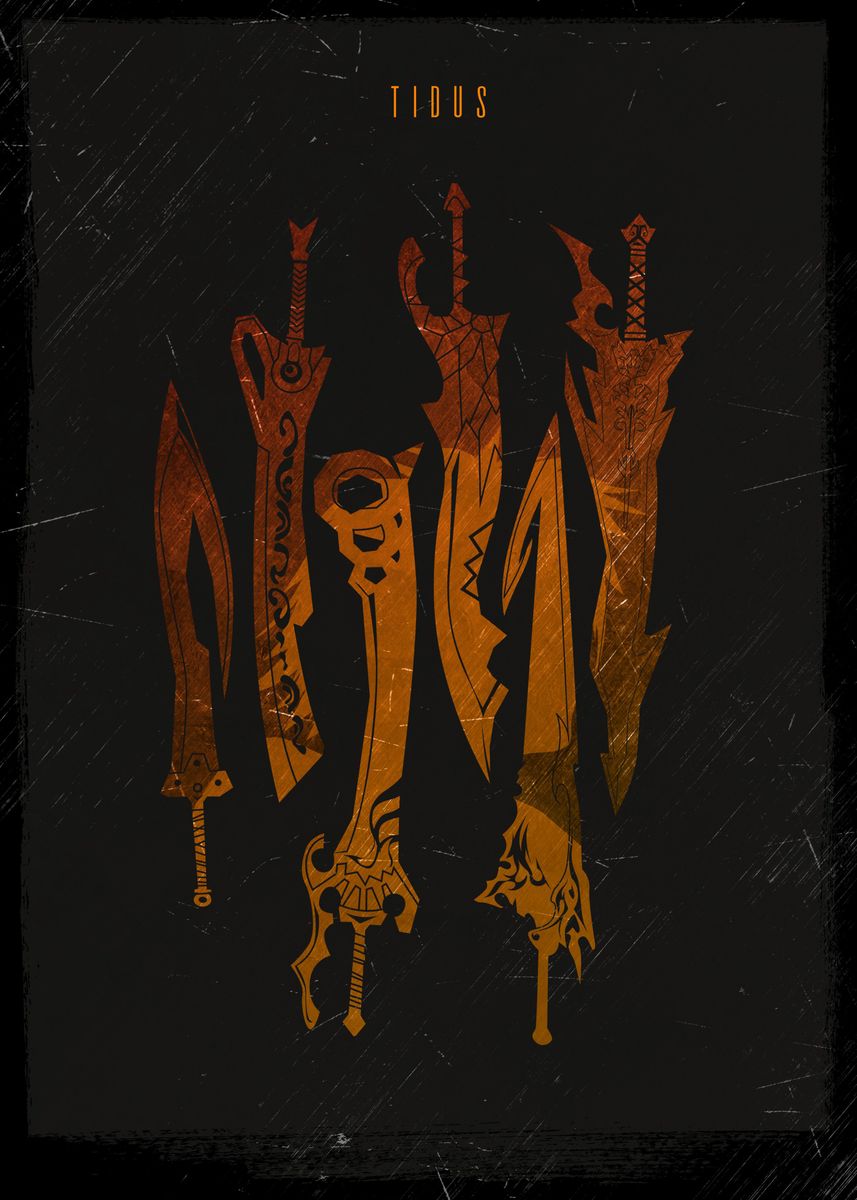 'Tidus' Poster, picture, metal print, paint by Hyper Twenty | Displate