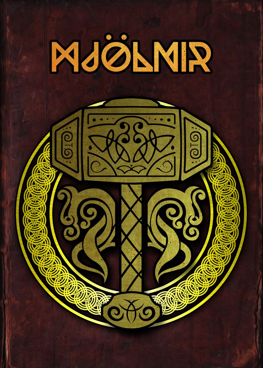 'Mjolnir' Poster, picture, metal print, paint by The FantArtistic ...