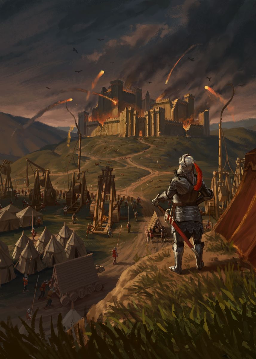 'Siege' Poster, picture, metal print, paint by GWENT | Displate