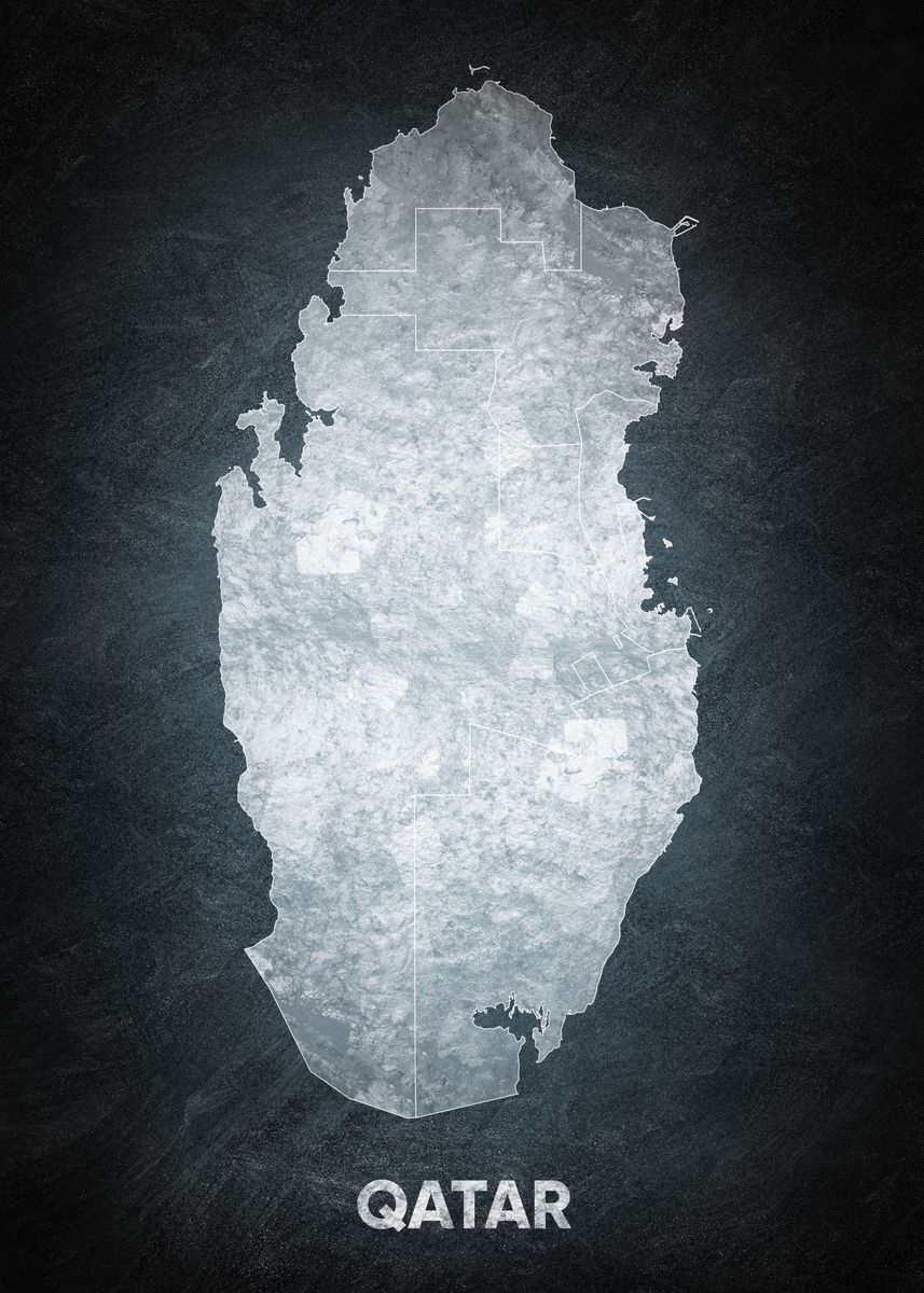 'Qatar Doha' Poster, picture, metal print, paint by SplashDesign | Displate