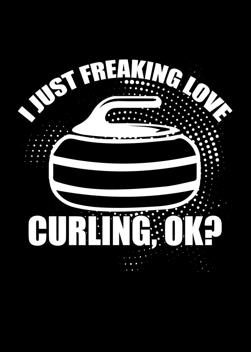 'Curling ' Poster by bananadesign | Displate