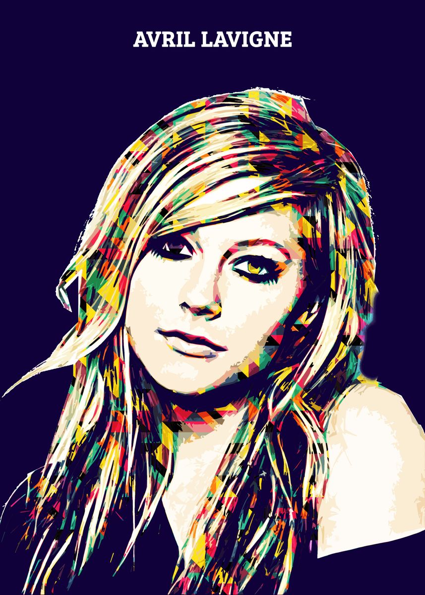 'Avril Lavigne' Poster by Roni Aji Pratama | Displate