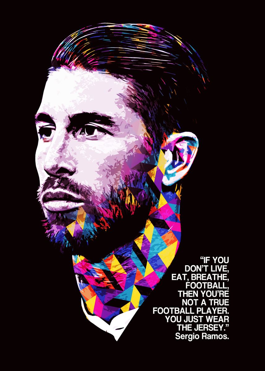 'RAMOS QUOTE' Poster, picture, metal print, paint by MoveUp | Displate