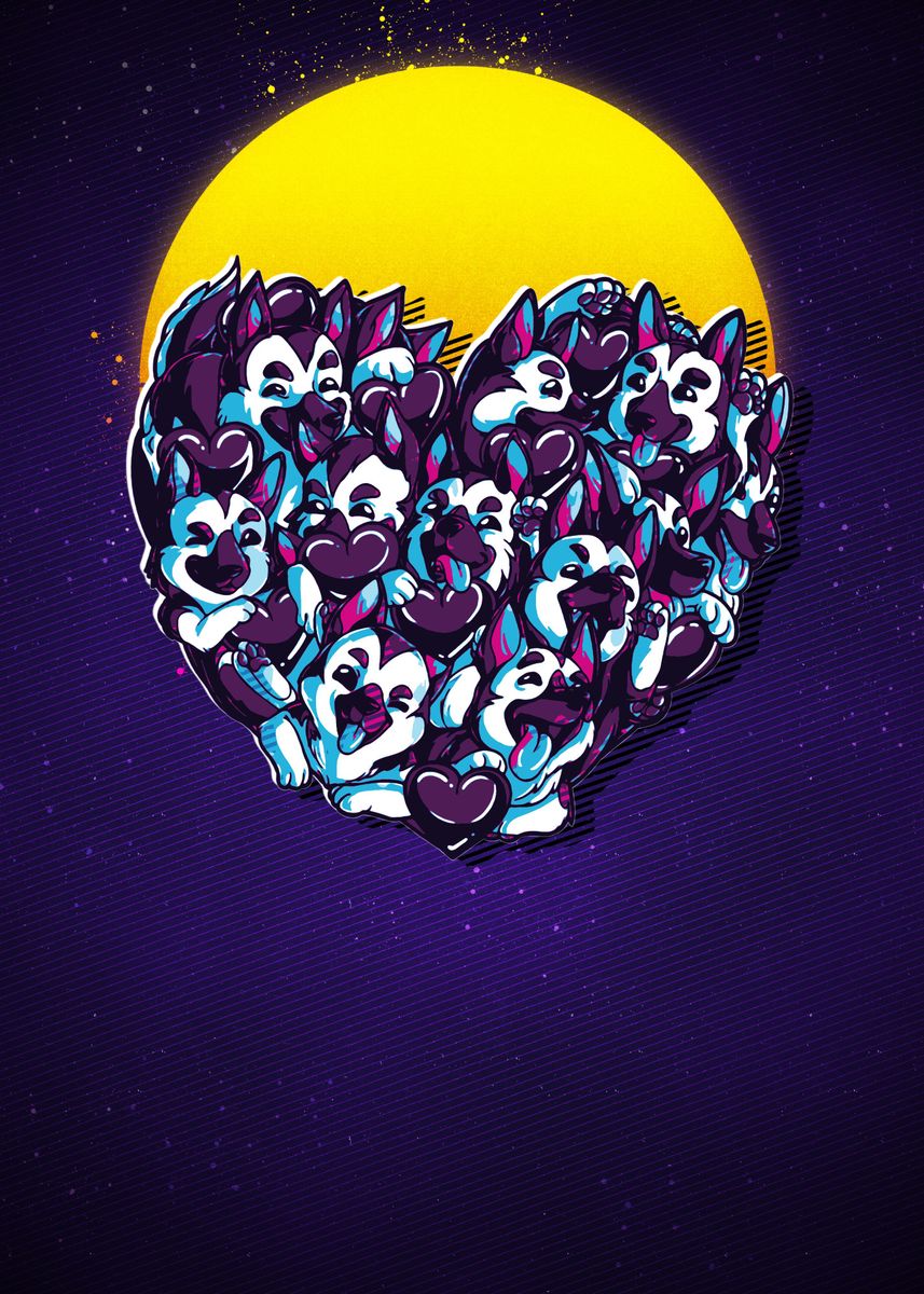 'German Shepherd' Poster by Gwyneth | Displate