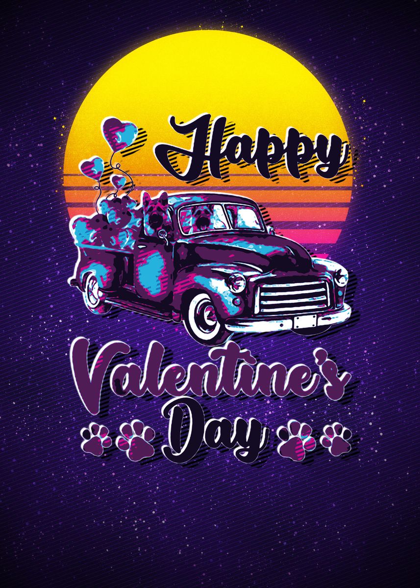 'German Shepherd' Poster, picture, metal print, paint by Gwyneth | Displate