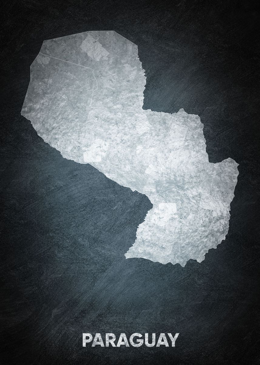 'Paraguay Asuncion' Poster, picture, metal print, paint by SplashDesign ...