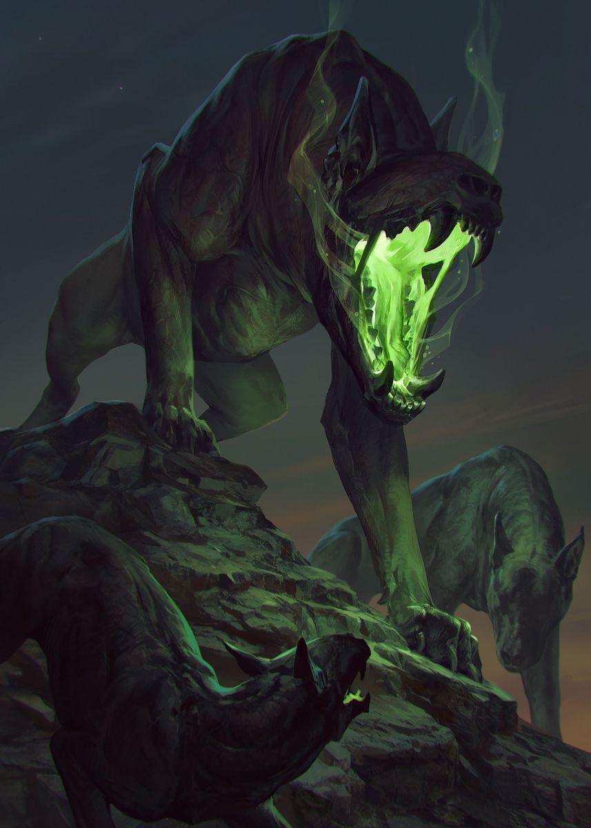 'The Beast' Poster, picture, metal print, paint by GWENT | Displate