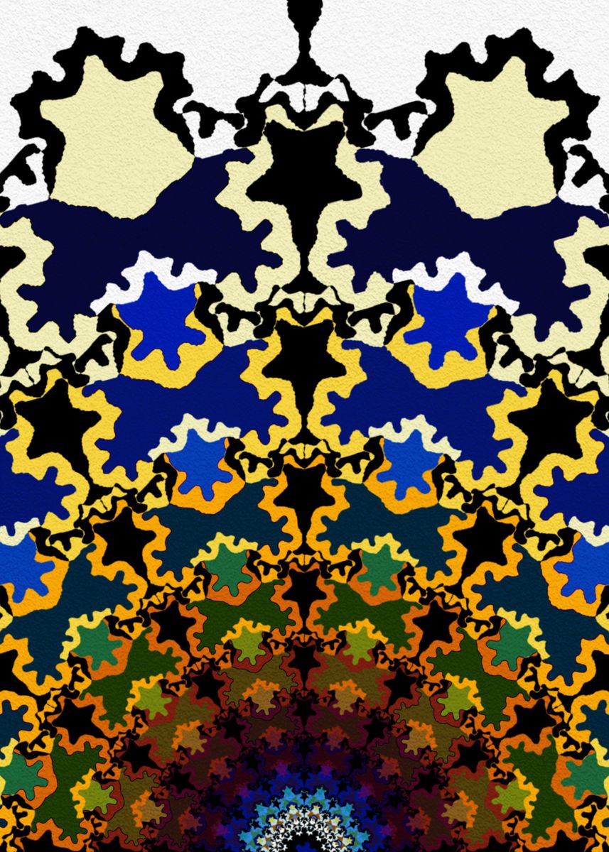 'Fractal' Poster by Athar Art House | Displate