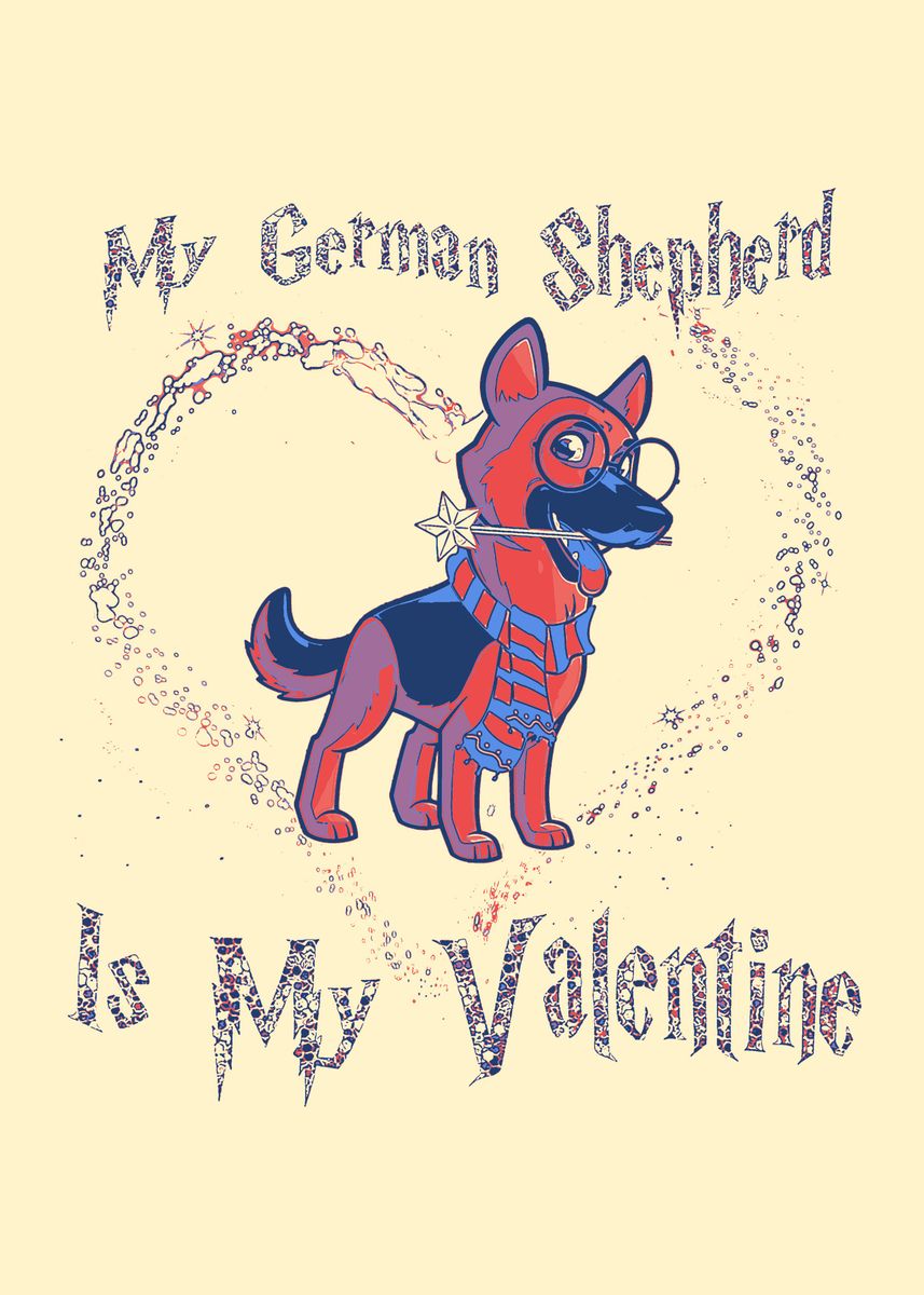 'German Shepherd' Poster by Jesse | Displate