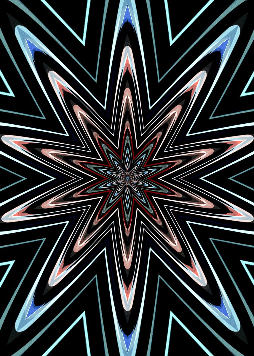 'Geometric Inception' Poster by Athar Art House | Displate